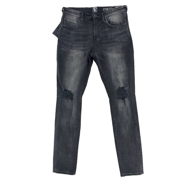 PRPS | Jeans | Nwt Prps Le Sabre Black Distressed Ripped Jeans Slim ...